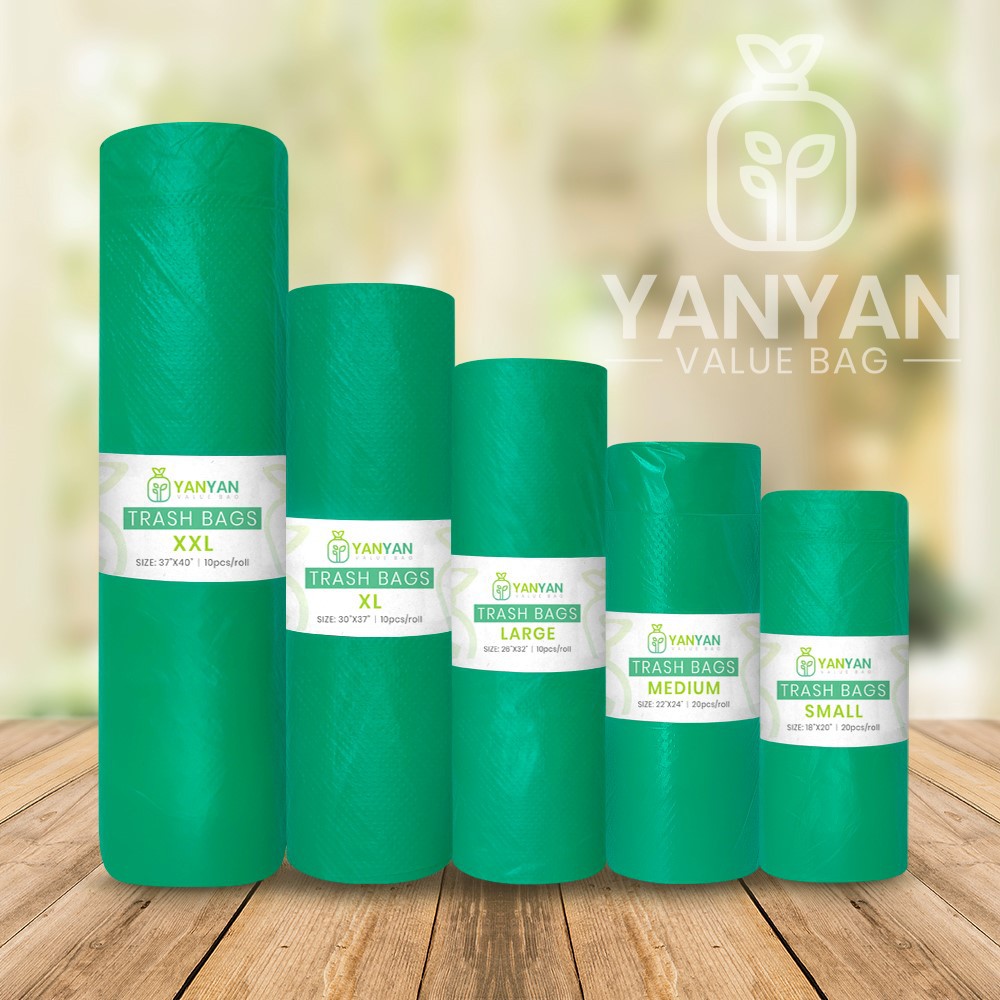 BIODEGRADABLE Garbage Bag Trash bag Green S/M/L/XL/XXL | Shopee Philippines