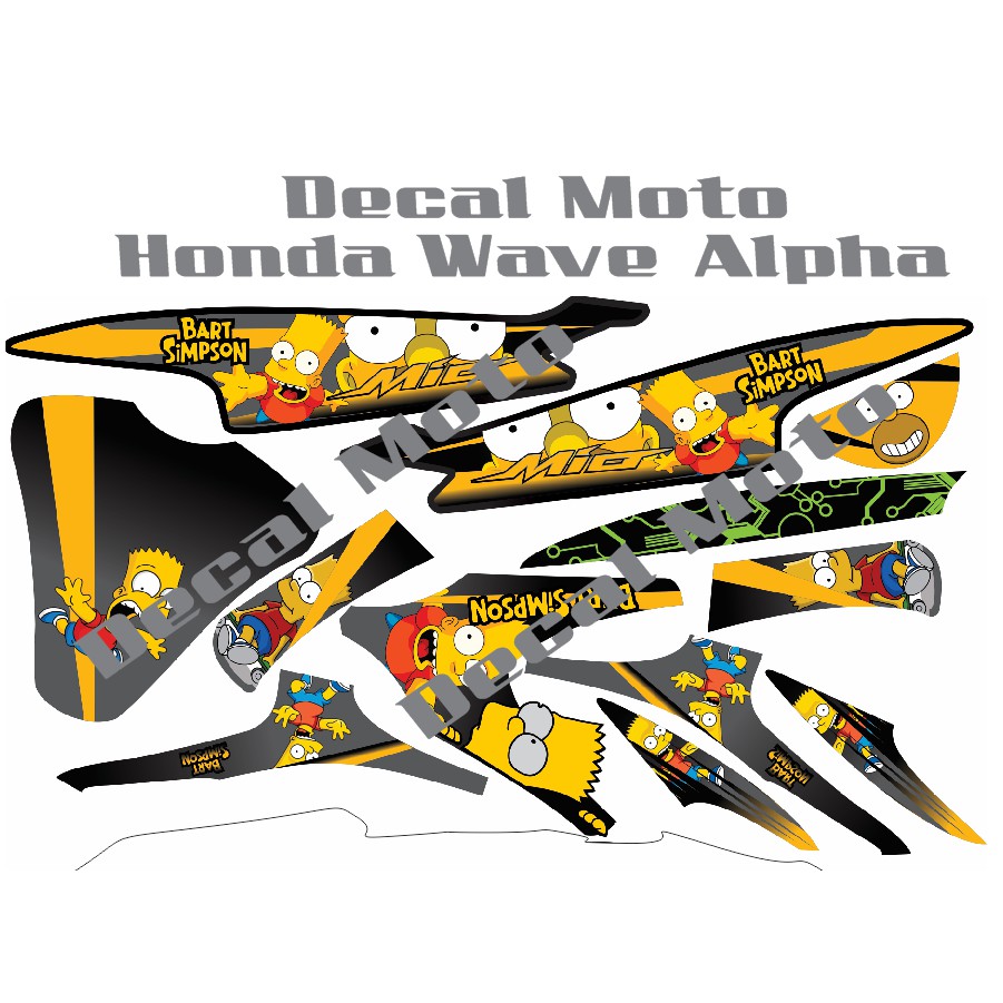 Bart Simpson Motorcycle Stickers | Reviewmotors.co