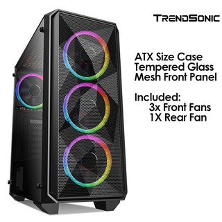 FRONTEIR Trendsonic Megatron ME19-A Black 4*5 Color Fixed 12 CM Fan PC ...