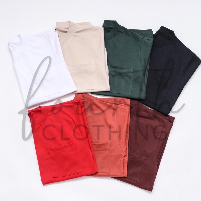 Pro Club Inspired Pocket Tees Crew Neck Shirt (CVC Cotton) | Shopee ...