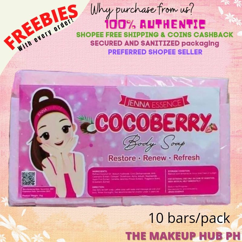 Cocoberry Soap by Jenna Essence in Bar Cut | Shopee Philippines