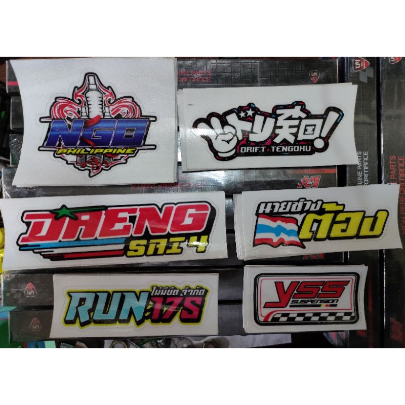 LEGIT MOTORCYCLE THAI REFLECTORIZED STICKERS | Shopee Philippines