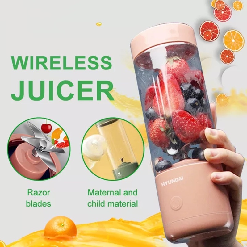 BLENDER PORTABLE 350Ml ORIGINAL 100% Blender Juicer Mini USB 6-leaf ...