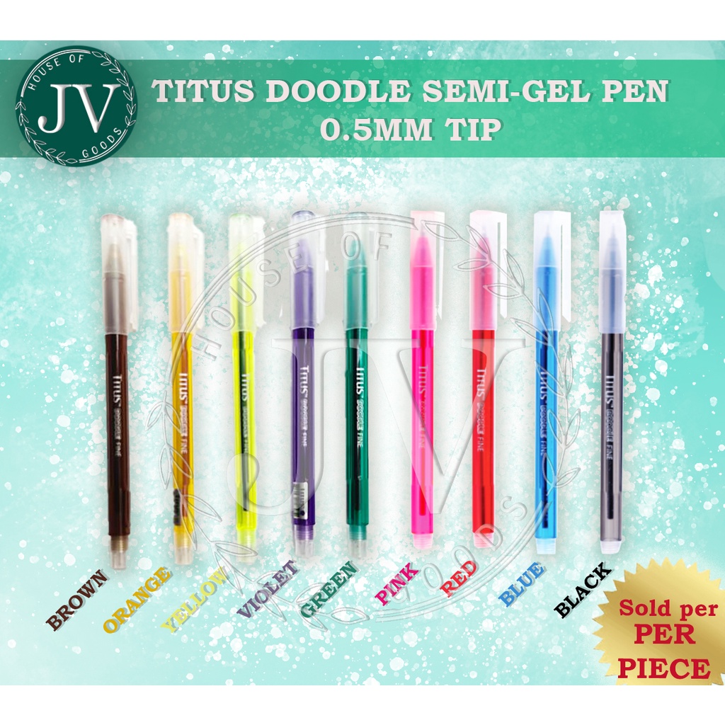 Titus Doodle Semi-Gel Pen 0.5mm 1pc | Shopee Philippines