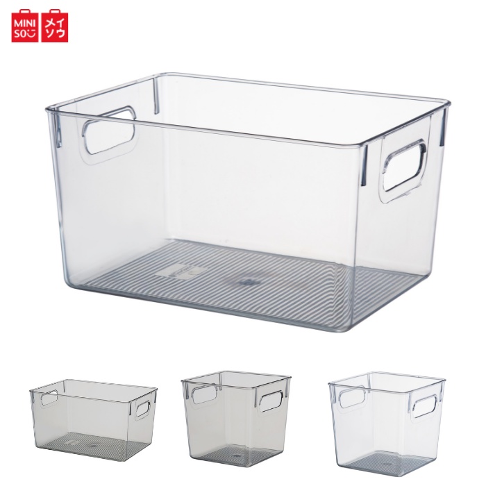 Miniso Transparent Storage Box / Storage Bin Square/Rectangle / Storage ...