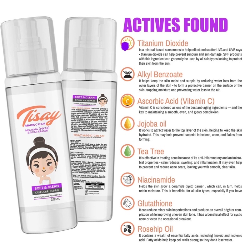 Tisay Magic Cream Melasma Pekas Scar remover | Shopee Philippines