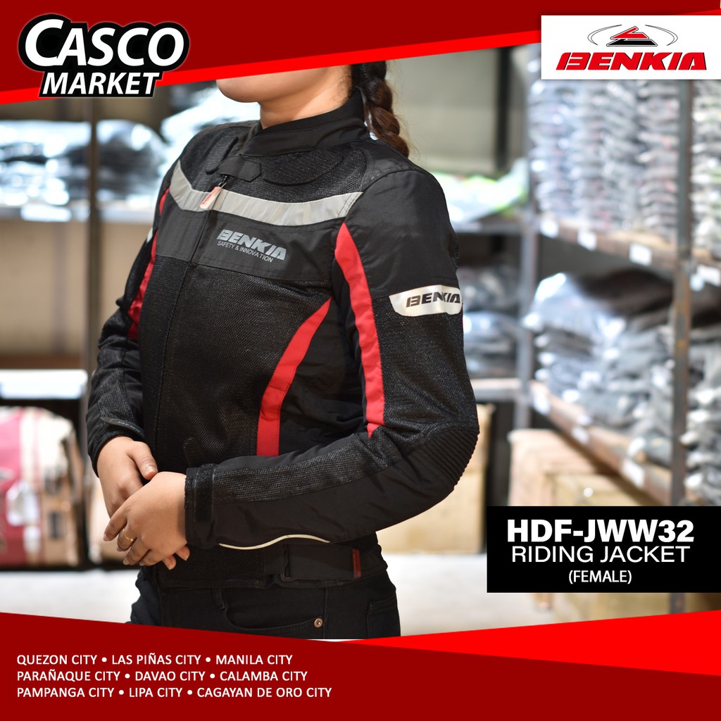 BENKIA HDF-JWW32 MOTORCYCLE RIDING JACKET (FOR WOMEN) | Shopee Philippines