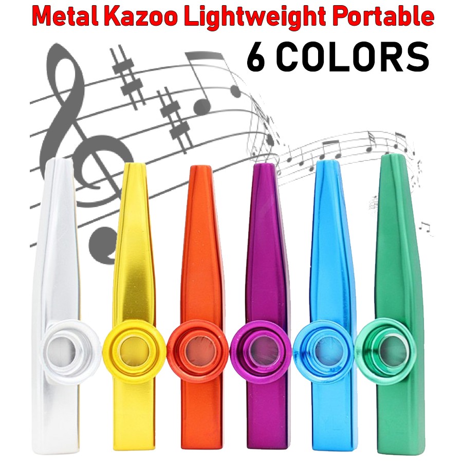 Metal Kazoo Lightweight Portable For Beginner Flute Instrument Music ...