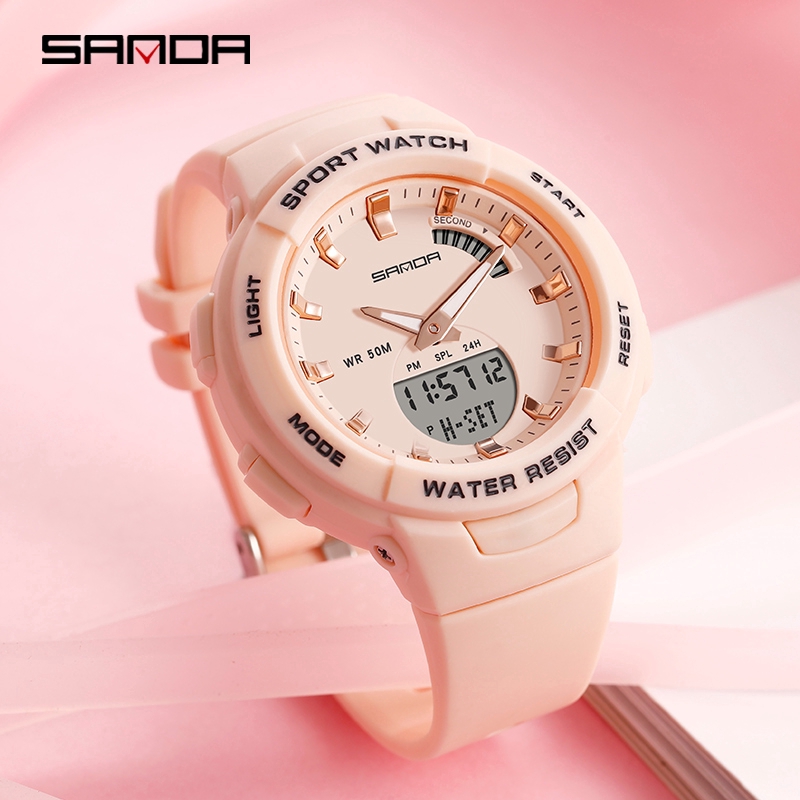 Sanda Women Watch Waterproof Luxury Fashion Multifunctional Luminous Chronograph Outdoor Women's ...