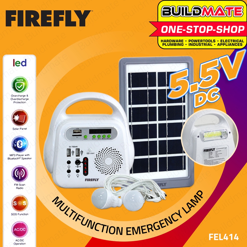 FIREFLY Multifunction Emergency Lamp Flash Light Portable Bank with EML ...