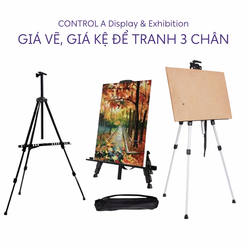 Portable 3-Pin Iron Painting Rack For standee A-Shelf Powder Coated ...