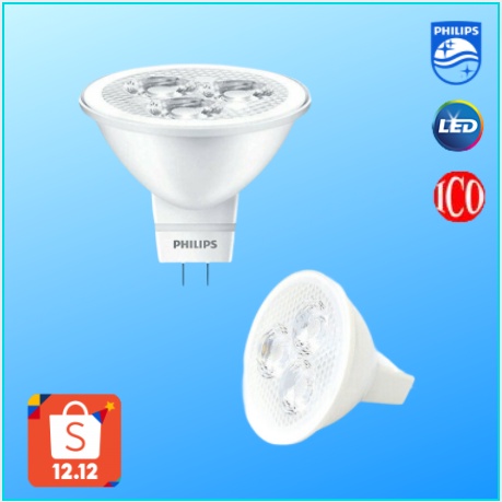 Essential LED mr16 3-35w 2700k 24D PHILIPS LED BULB 12V | Shopee Philippines