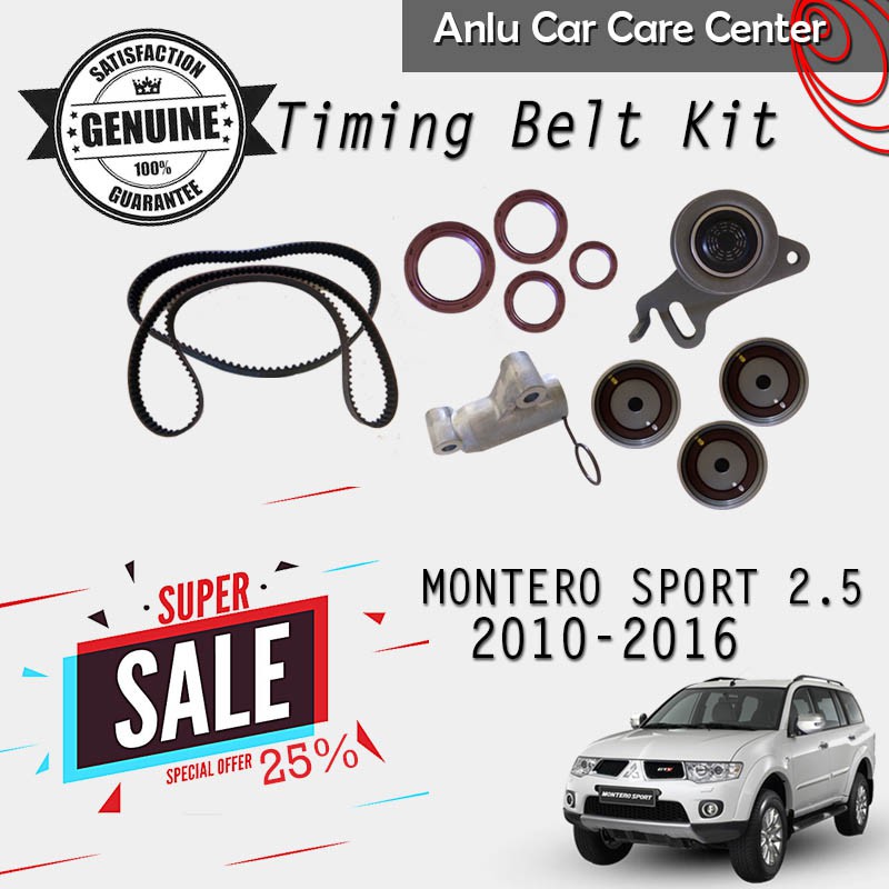 GENUINE TIMING BELT KIT for MONTERO SPORT 2.5 mo: 2010-2016 | Shopee ...