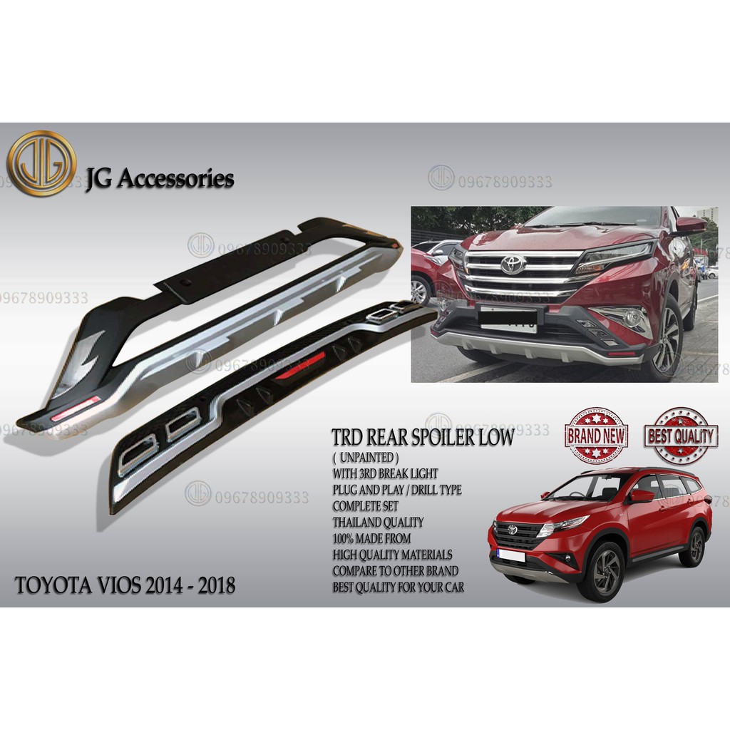 TOYOTA RUSH 2018-2021 FRONT AND REAR BUMPER NUDGE/FRONT & REAR BUMPER ...