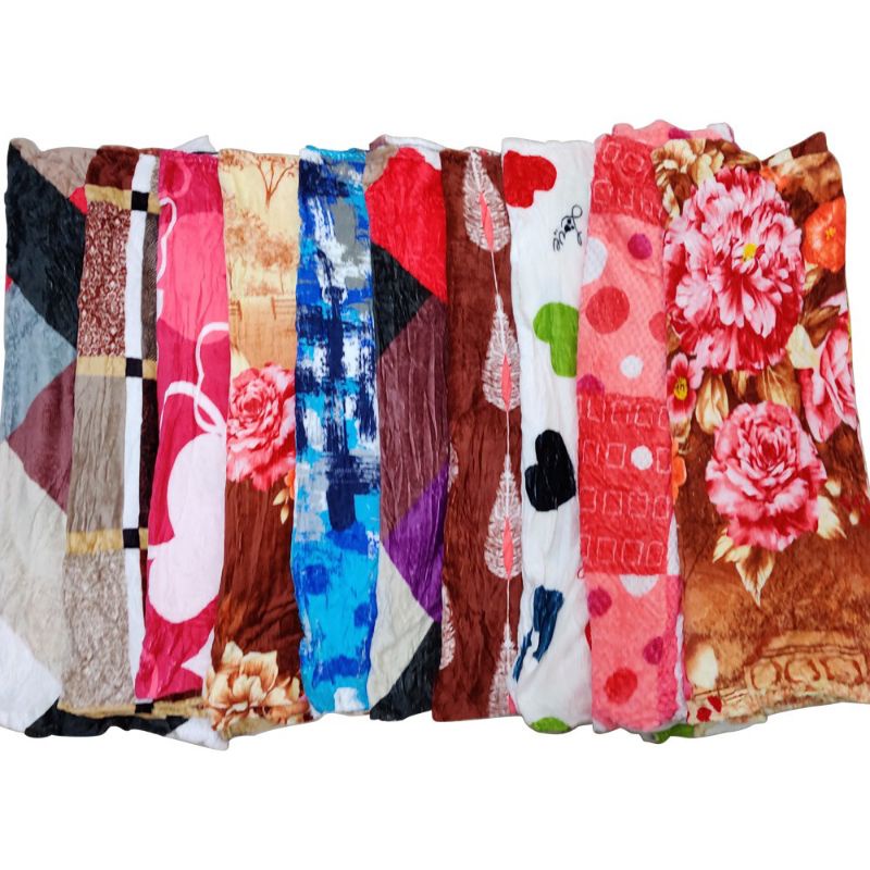Micro Fiber Kumot Blanket Double Size Random Designs And Colors ...