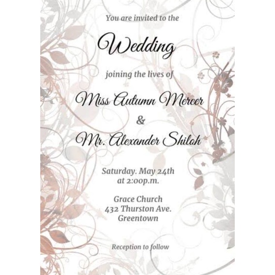 Invitation card PRINT ONLY - 10 sheet bundle pack | Shopee Philippines