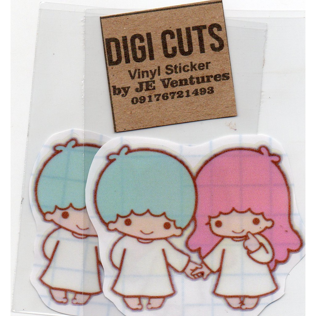 Little Twin Stars Kiki and Lala Waterproof Sticker | Shopee Philippines
