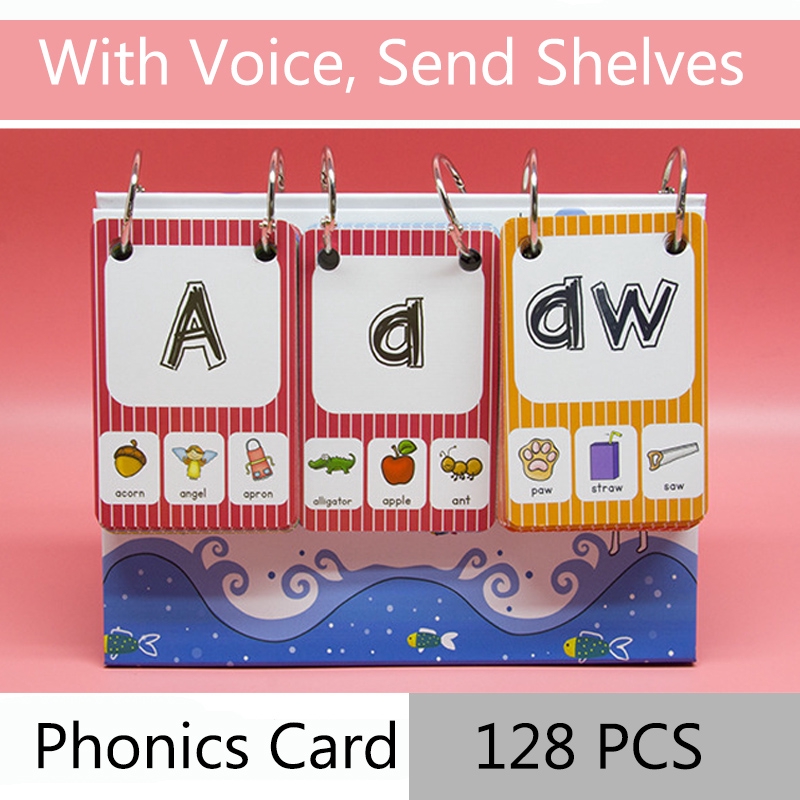 126Pcs/Set English Phonics Word Cards For Children Education | Shopee ...
