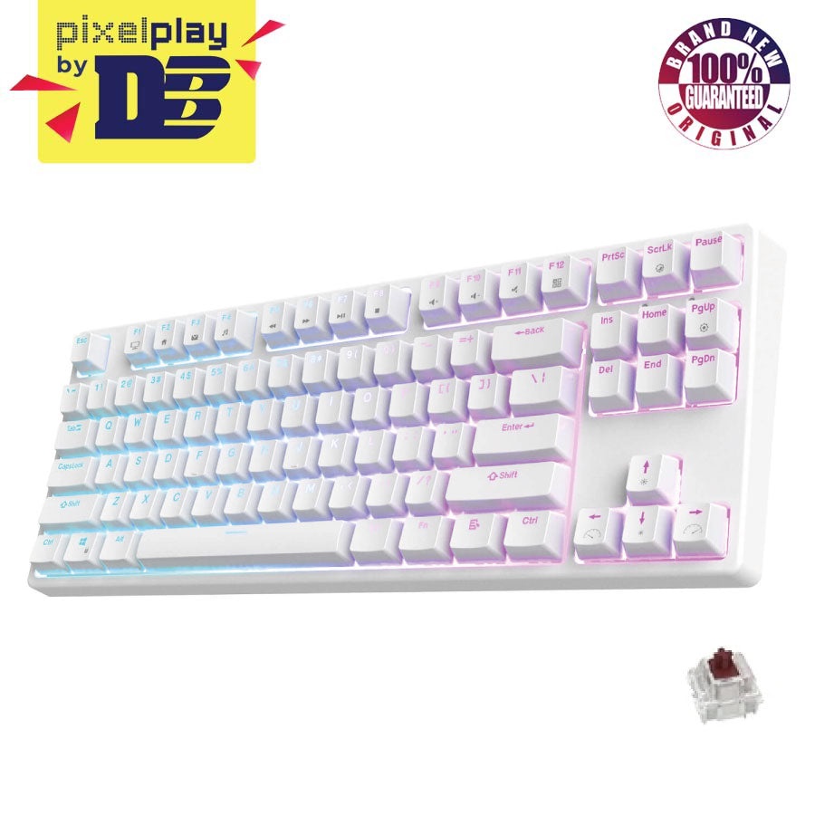 Royal Kludge RK87 Tri-Mode RGB 87 Keys Hot Swappable Mechanical ...