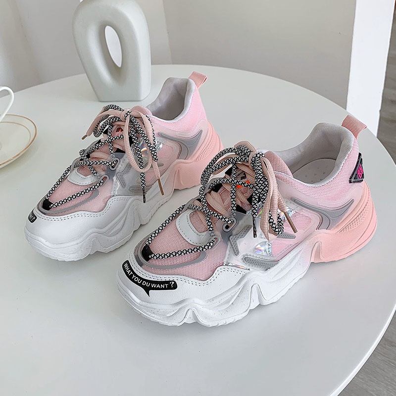 New Bestseller Korea Wedge Sneaker Women Fashion Low Cut Casual RUnning ...