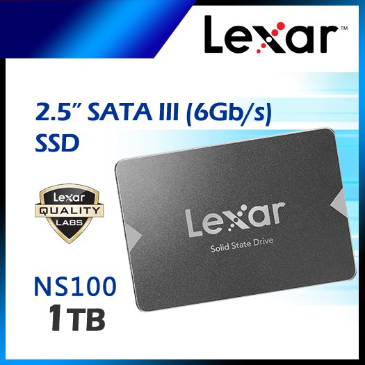 Lexar 1TB, 512GB, 256GB NS100 2.5” SATA III (6Gb/s) Internal SSD (Read ...