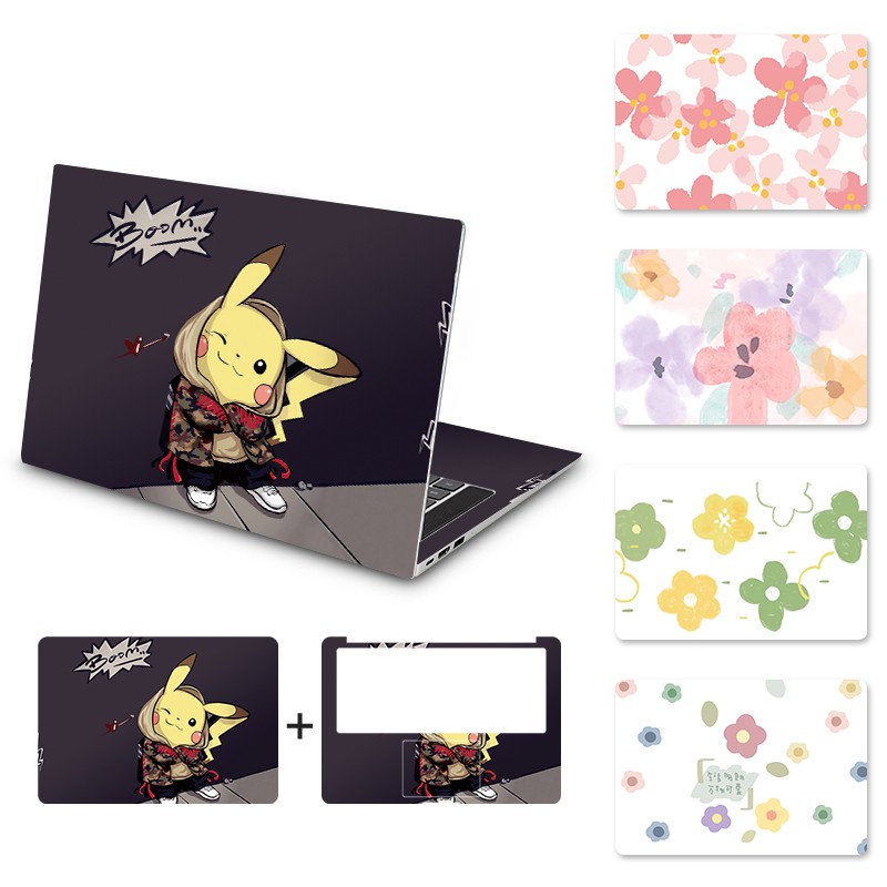 DIY Pikachu Cover Laptop Sticker Laptop Skin Decorat Art Decal 12/13/14 ...