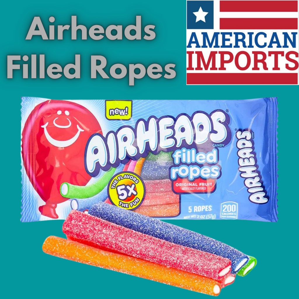USA Airheads Candy Filled Ropes 57g | Shopee Philippines