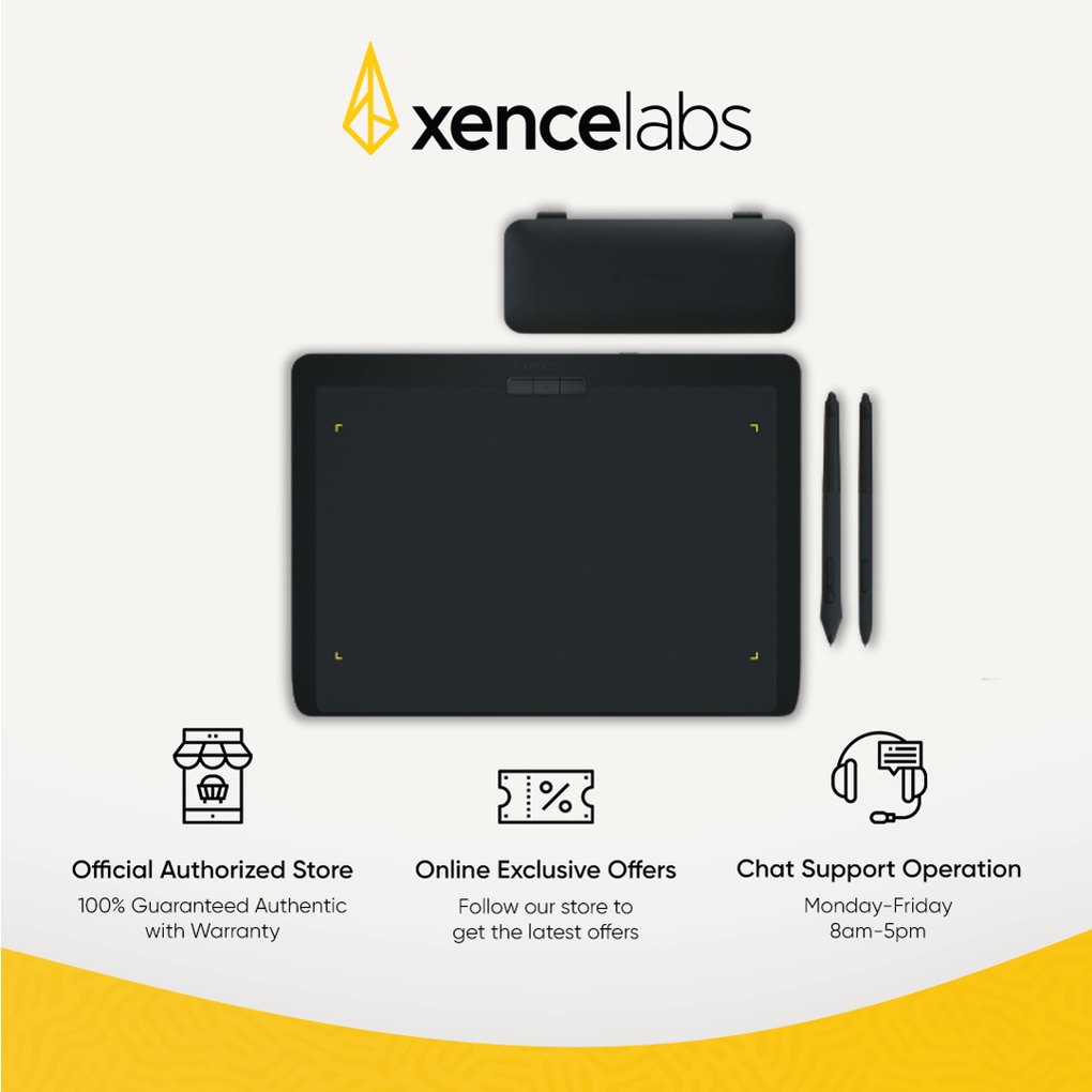Xencelabs Graphic Pen Tablet Small, 6.93 x 3.89 in, with 2 years ...