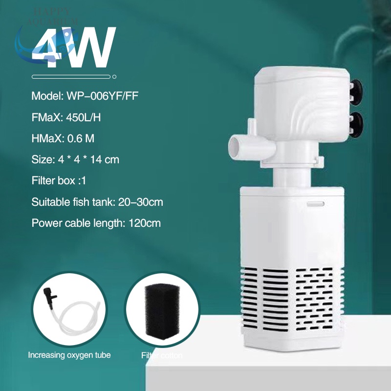 3 in 1 Mini Filter For Aquarium Aquarium Filter Pump Oxygen For Fish ...