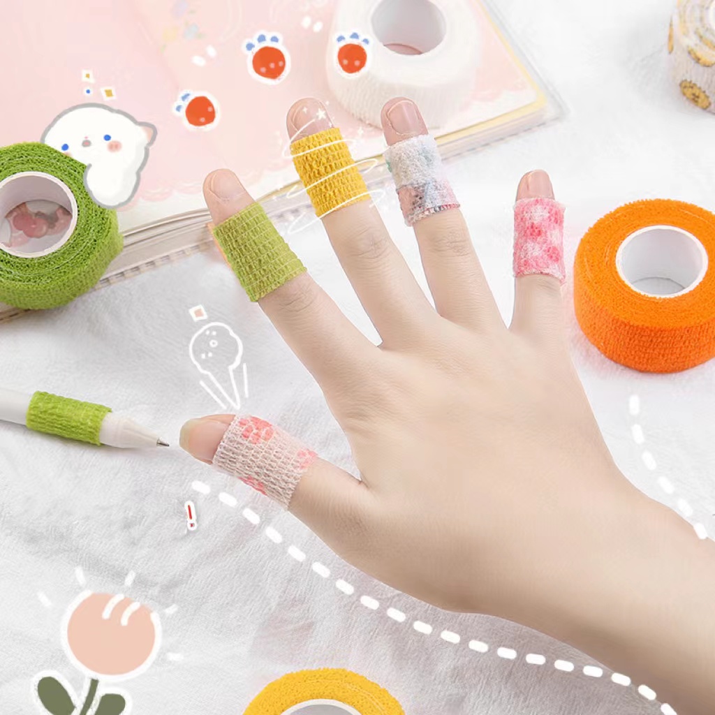 Cute finger bandage writing finger guard anti-wear hand tape self ...