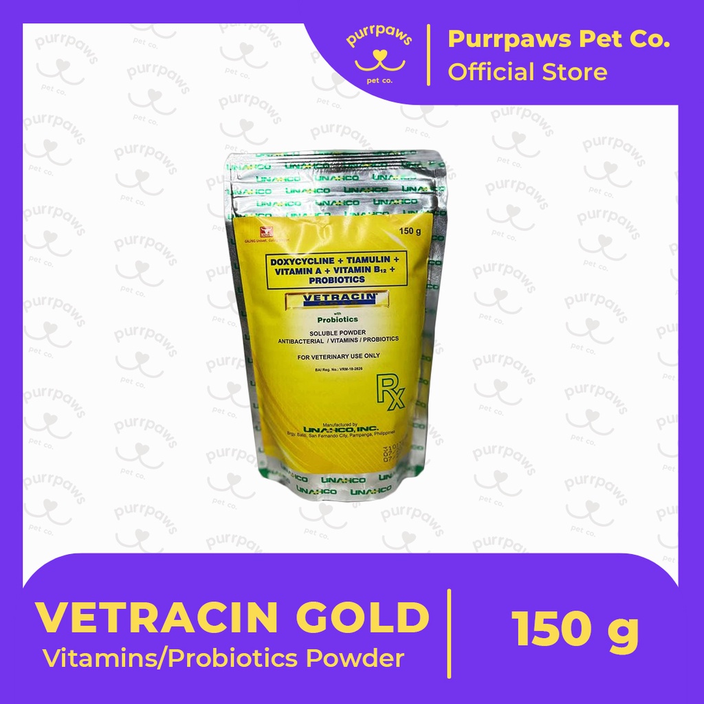 VETRACIN GOLD Vitamins Probiotics Powder (150 g) | Shopee Philippines