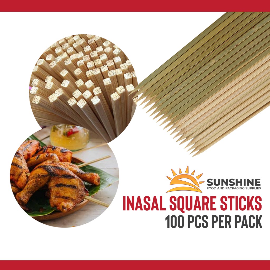 100pcs Inasal BBQ Sticks Skewers | Shopee Philippines