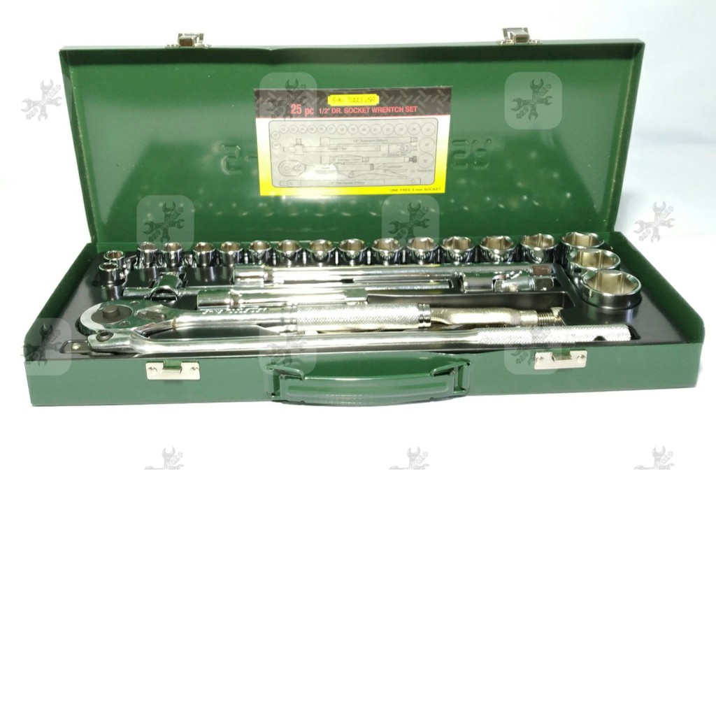 S-Ks Tools 25pcs. 1/2 Drive Socket Wrench Set (6Point) | Shopee Philippines