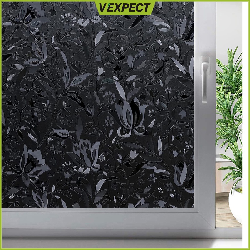 Window Total Blackout Sticker Film Privacy Tinted Glass Sticker, Room ...