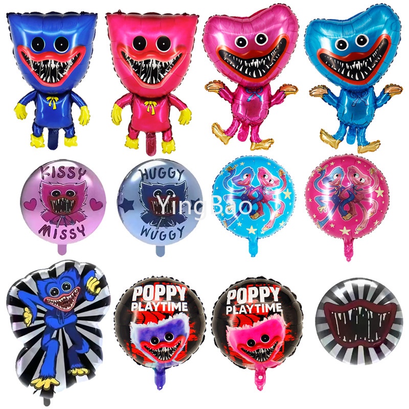Poppy Playtime Aluminum Film Balloon Huggy Wuggy Theme Birthday Party ...