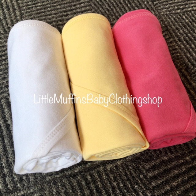 Cotton/Terry Cloth Newborn Receiving Blankets/Towels (Baby Wrap/Swaddle ...