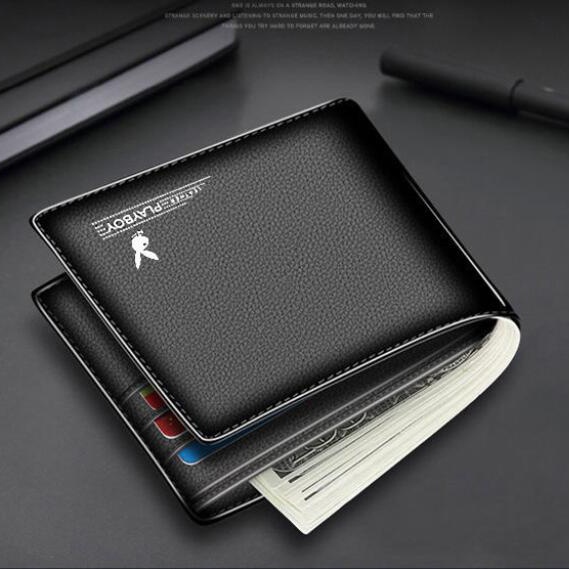 Cage playboy Men Wallets Leather Solid Luxury Wallet Men Leather Slim ...