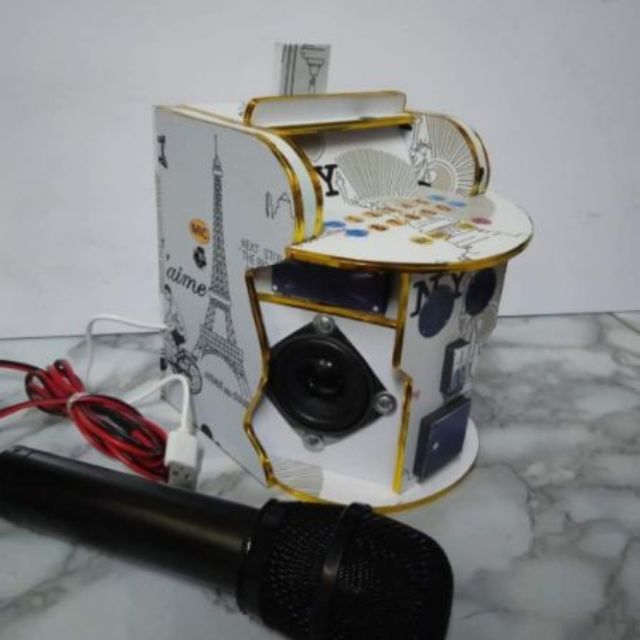 Portable mini videoke Bluetooth with microphone | Shopee Philippines