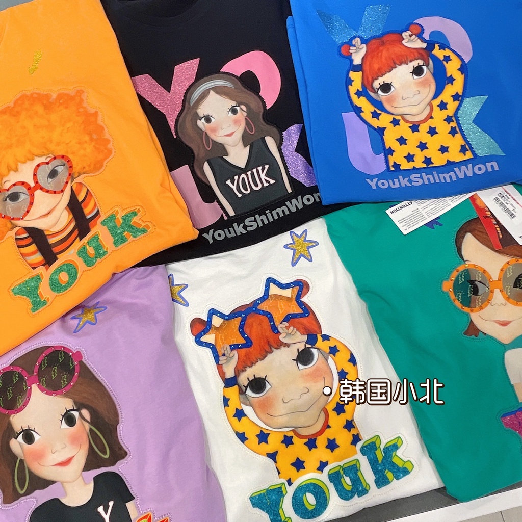 youk shim won Amoi Short Sleeve T-Shirt Candy Color | Shopee Philippines