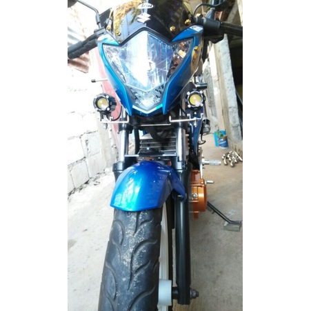 Raider150 carb stainless bracket for mini driving light / NIGHT RIPPER ...