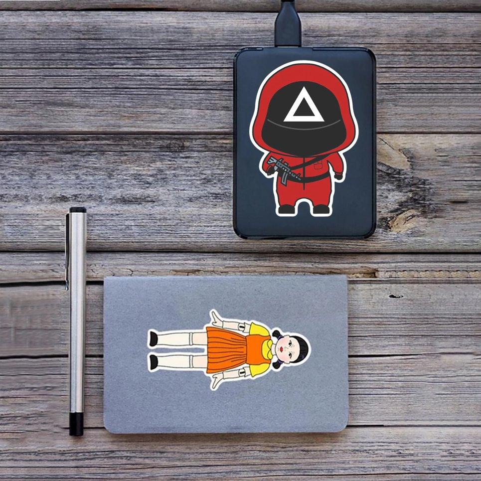 Squid Game Sticker Korean Movie Squid Game Sticker Cartoon Sticker For ...