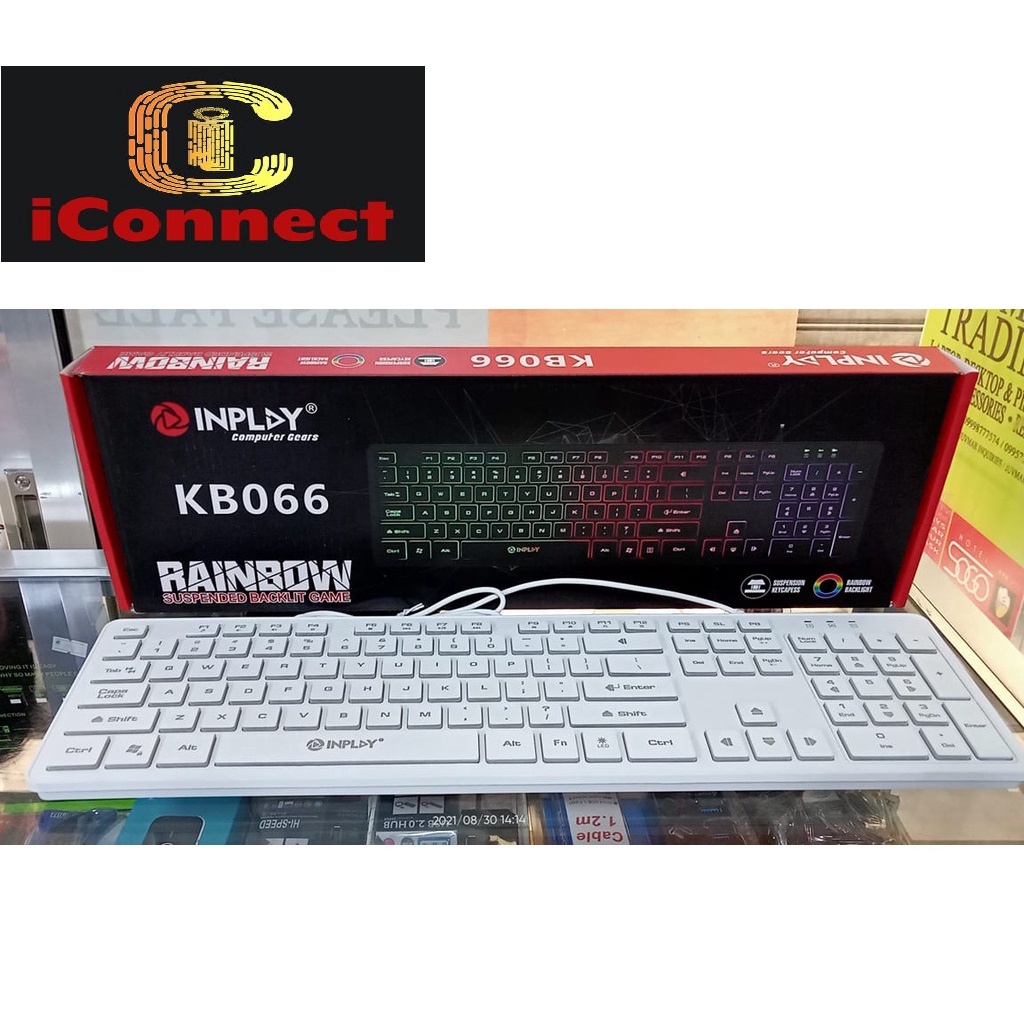 INPLAY KB066 RGB KEYBOARD WHITE | Shopee Philippines