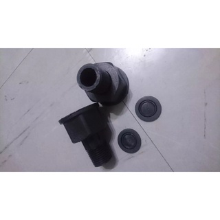TAILPIECE FOR WATER METER 1/2 inch plastic (Black) 1 pair (2pcs ...