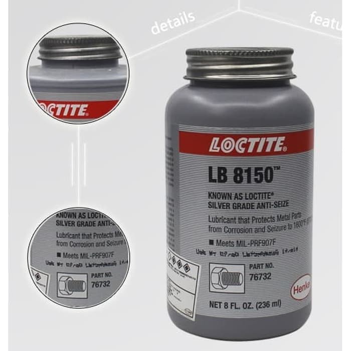 Loctite Lb 8150 Silver Grade Anti Seize 236 ml | Shopee Philippines