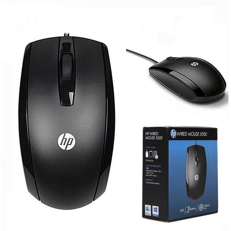 HP X500 Optical wired Mouse | Shopee Philippines