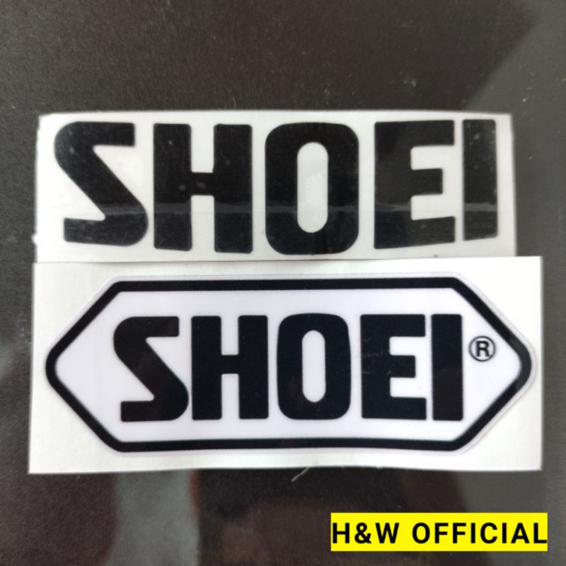 Shoei Helmet Sticker Logo Design Shoei Curve Surface & Normal Logo ...