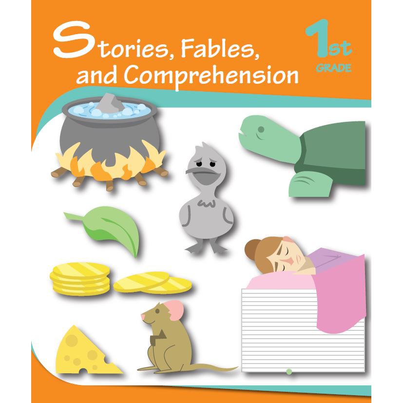 Grade 1 English Activity Workbook: Stories Fables Comprehension (16 ...