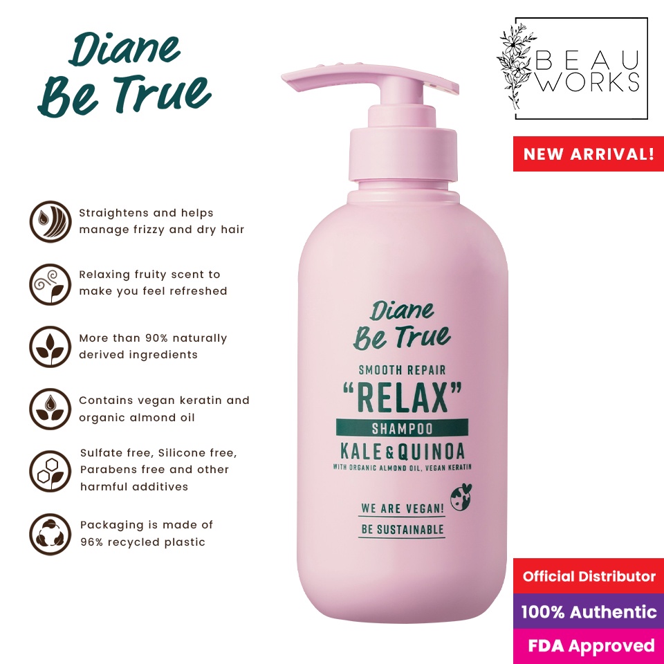 Diane Be True Smooth Repair Shampoo (400 ML) | Shopee Philippines