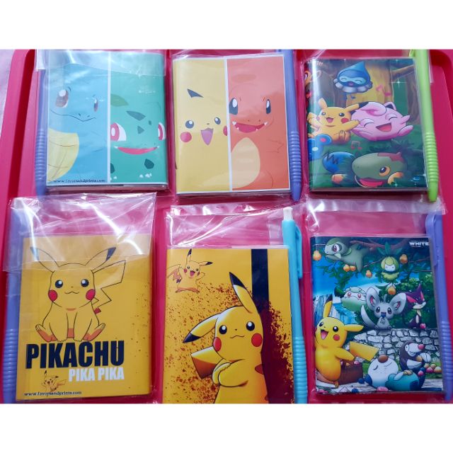 POKEMON MINI NOTEBOOK WITH PEN | Shopee Philippines