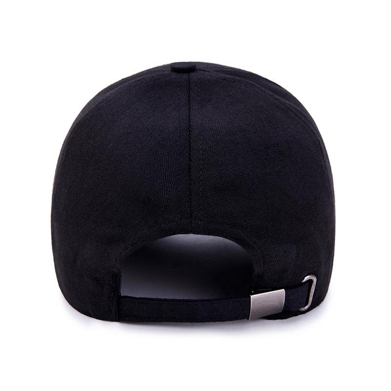 Black Plain Metal Adjust Cap Fashion Hats Outdoor Bull Caps Close ...